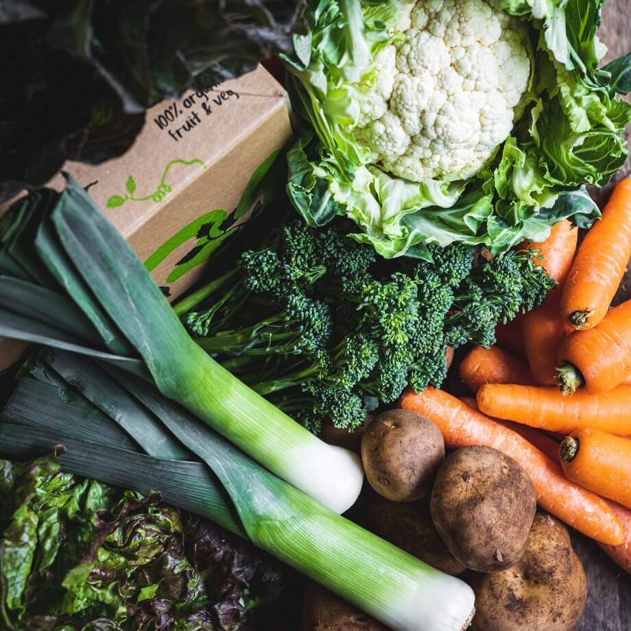 Organic 100% UK organic veg box - small / Riverford