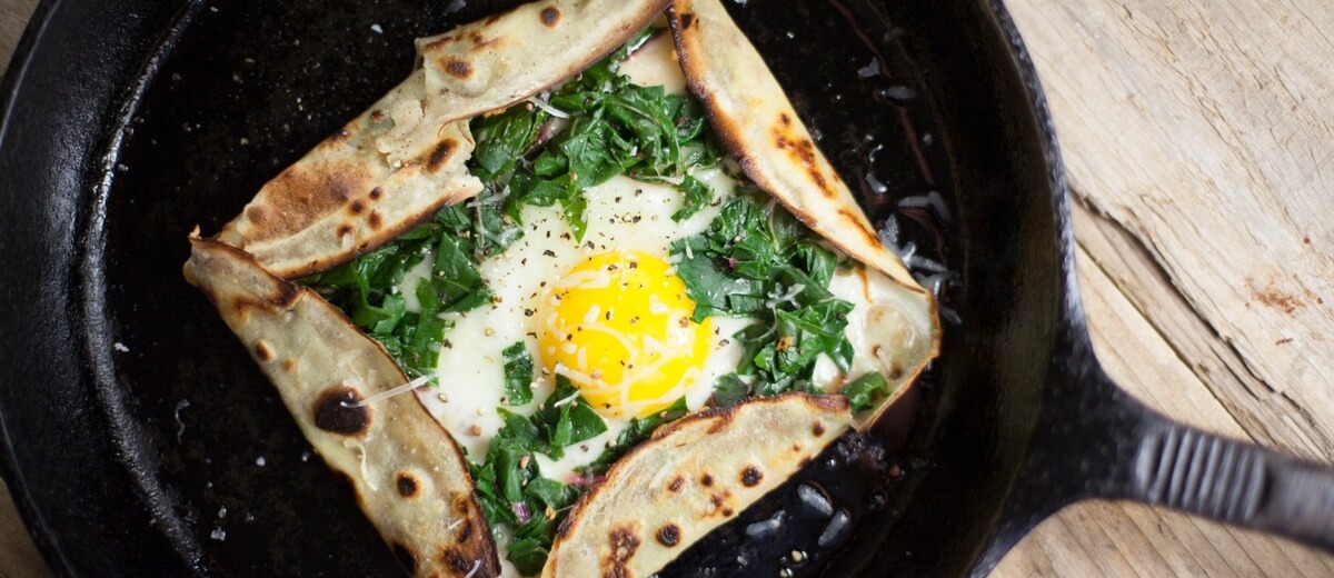 French style galettes with chard recipe / Riverford