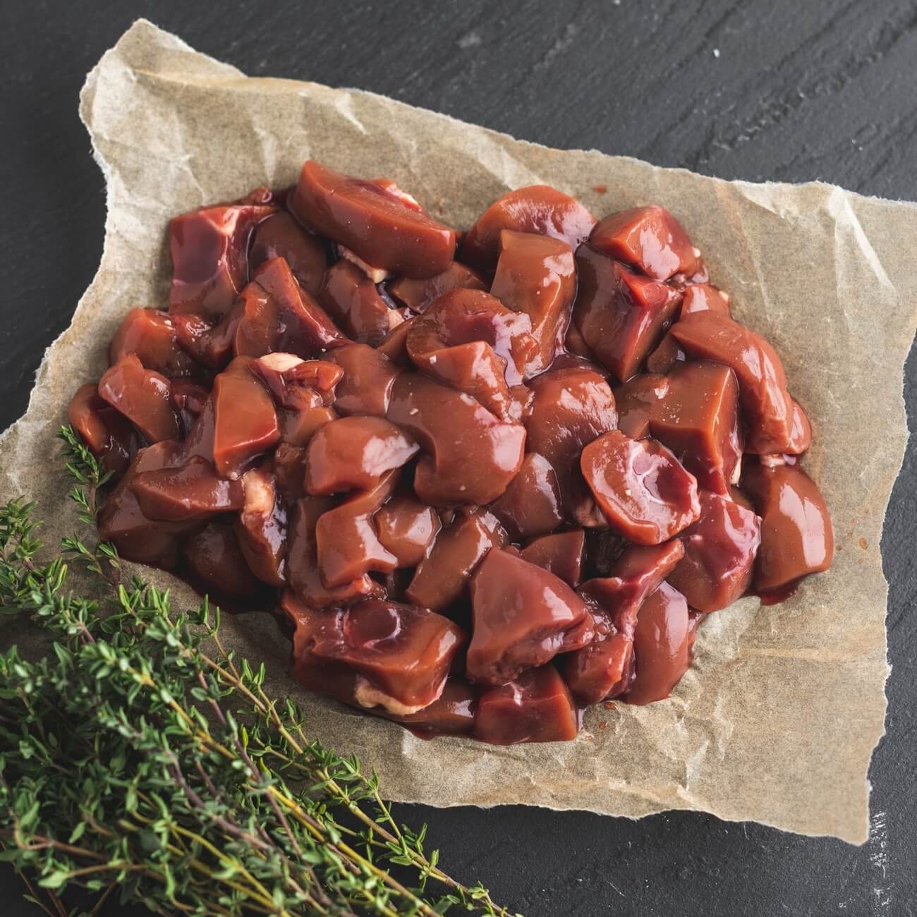 Ox kidney diced 300g / Riverford