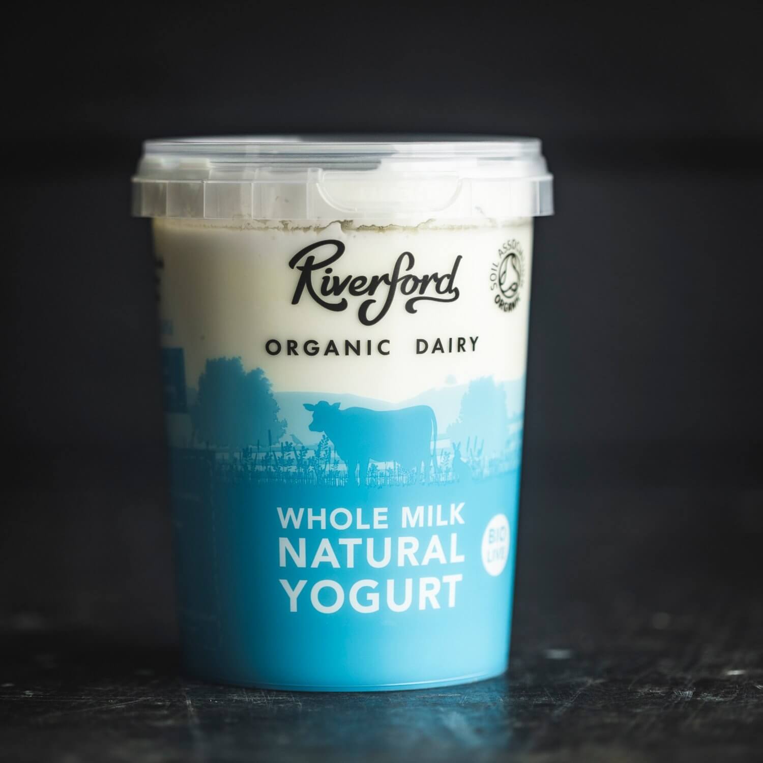 Organic Whole yogurt 475g / Riverford