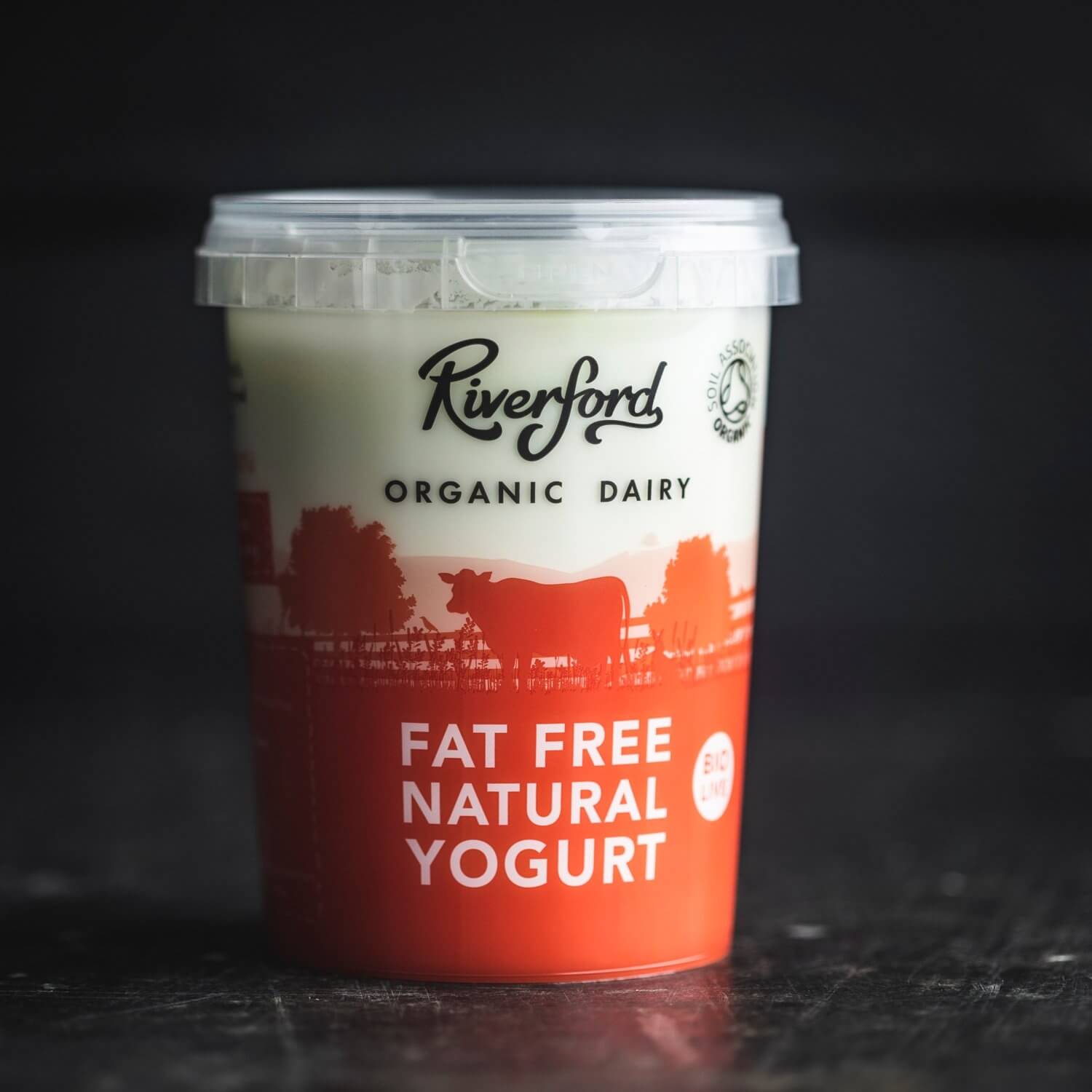 Organic Fat-free yogurt 475g / Riverford
