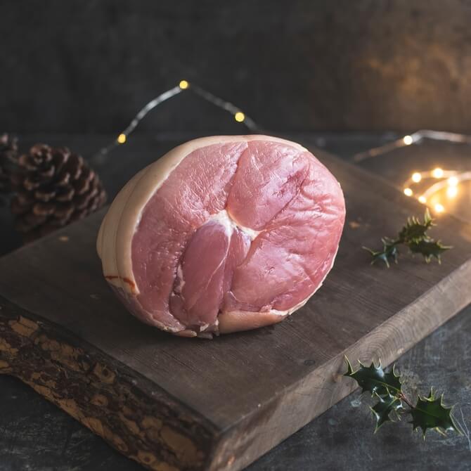 Organic Gammon uncooked off the bone 1.5kg / Riverford