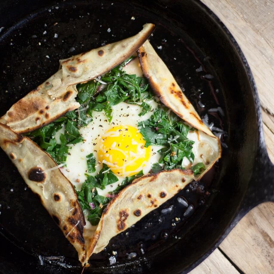 Buckwheat pancakes (Galettes de Sarrasin) recipe / Riverford