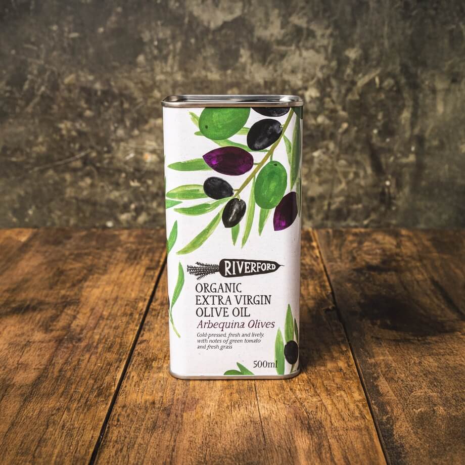 Organic Arbequina extra virgin olive oil 500ml / Riverford