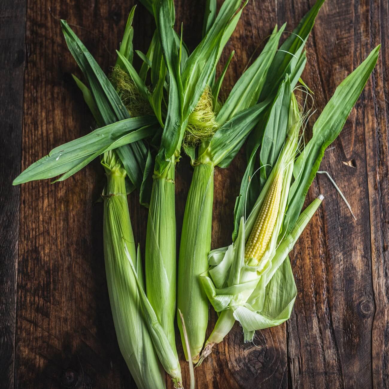 Organic Baby sweetcorn x4 / Riverford