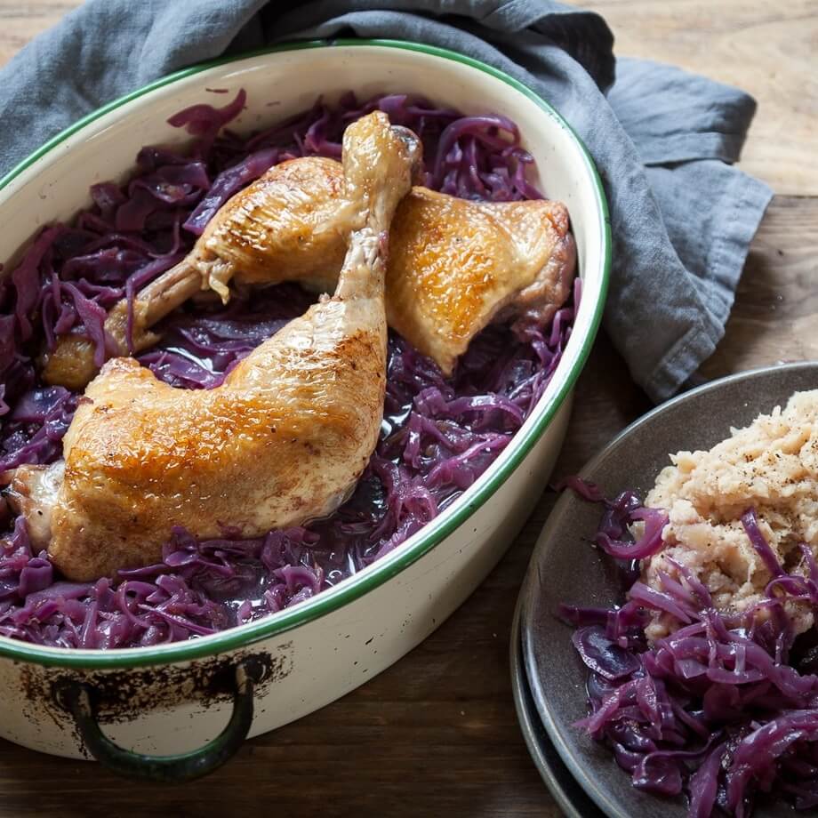 Braised spiced red cabbage recipe / Riverford