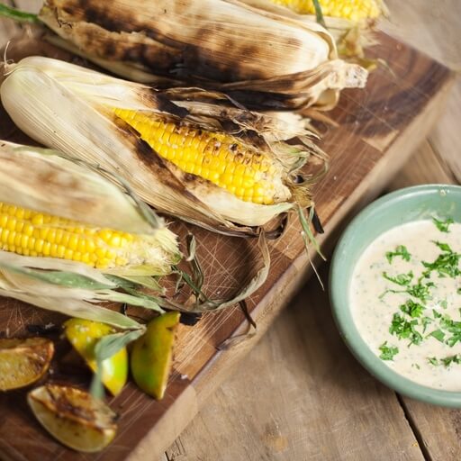 BBQ Sweetcorn 'riblets' recipe / Riverford