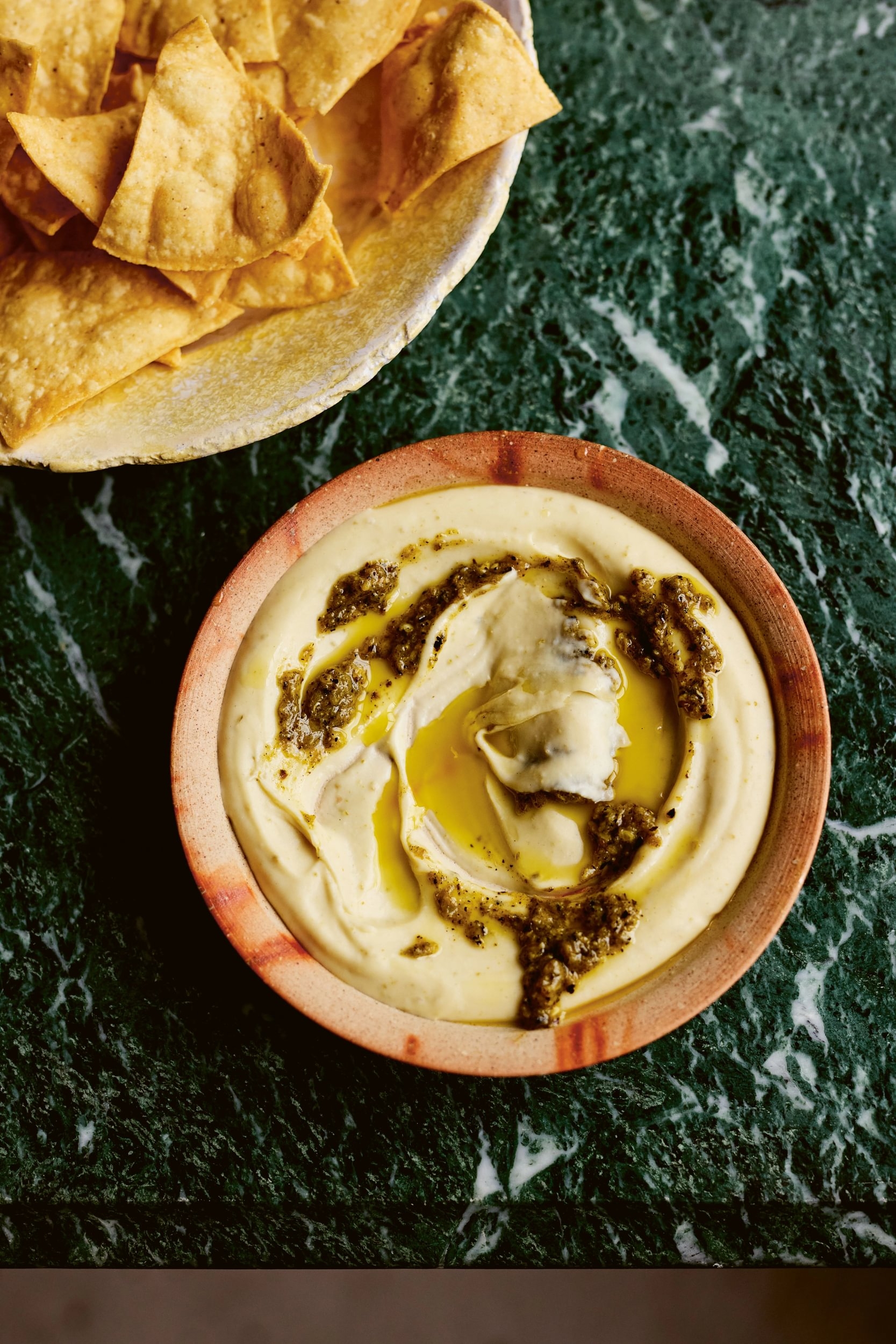 Organic Thomasina Miers’ white bean & confit garlic dip with charred ...