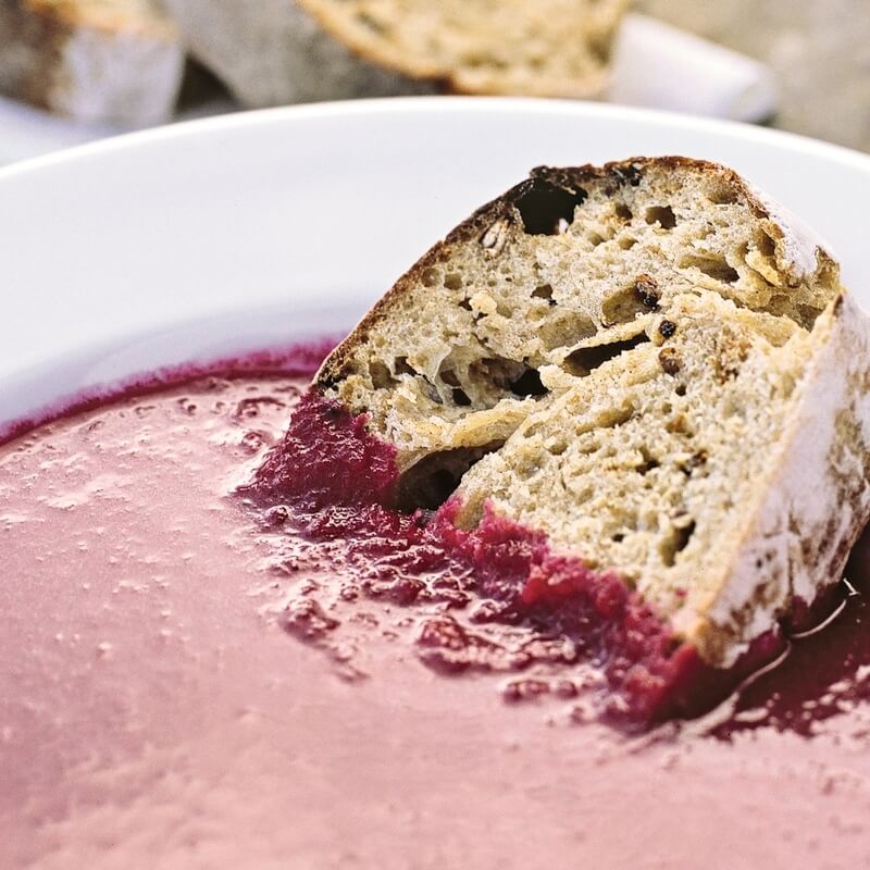 Marrow, potato and sage soup recipe / Riverford