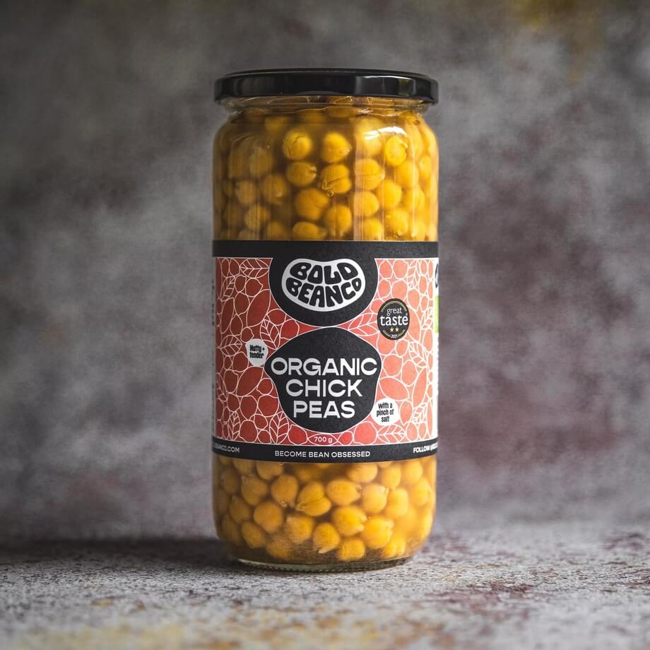 Organic Bold Bean Co Chickpeas 700g / Riverford