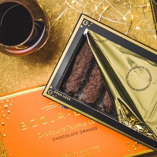 Organic Booja Booja Chocolate orange loglets x10 / Riverford