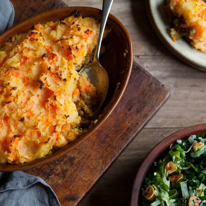 Root vegetable pie recipe / Riverford