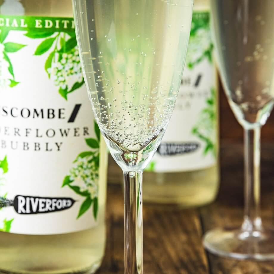 Organic Elderflower bubbly case x6, 74cl / Riverford