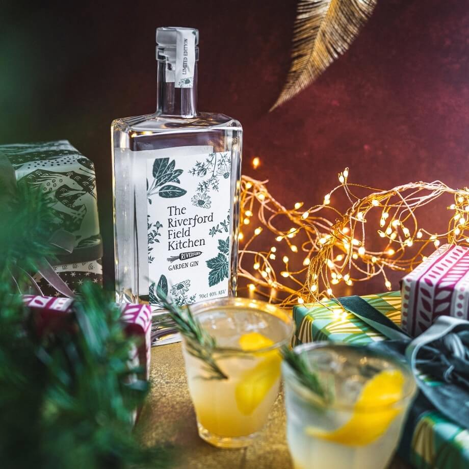 Organic Riverford Field Kitchen Garden Gin 70cl / Riverford