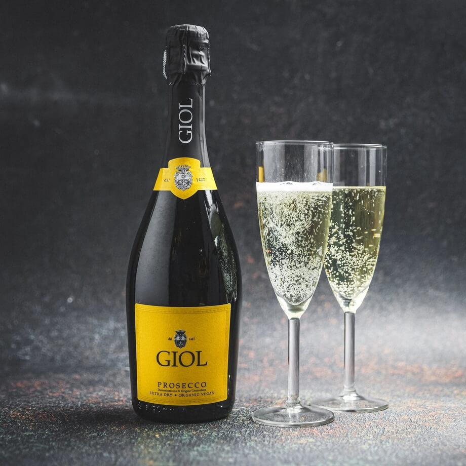 Organic Giol Prosecco Spumante Extra Dry x1, 75cl / Riverford