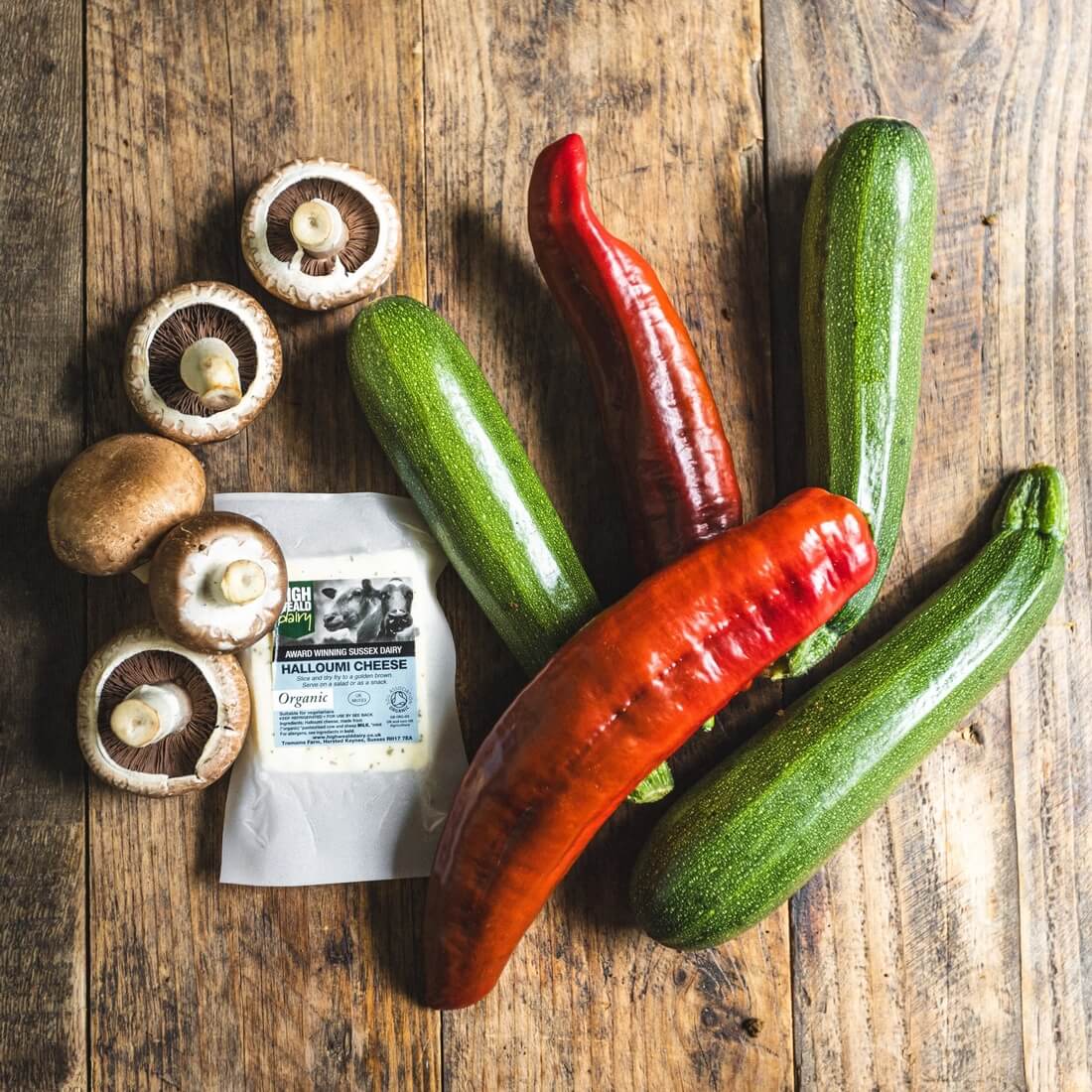 Organic Halloumi skewer bundle (save 20%) / Riverford