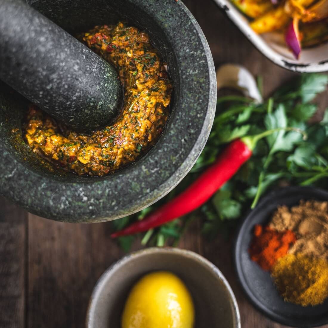 Organic Moroccan-style Marinade Kit / Riverford
