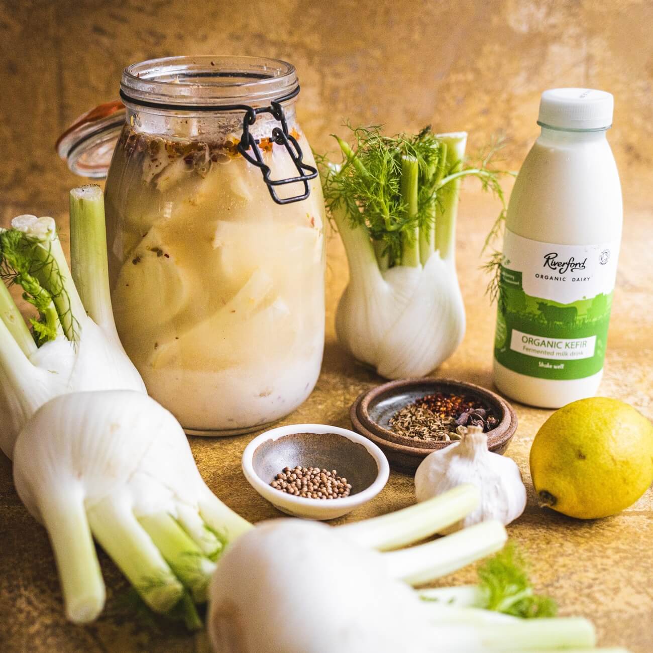 Organic Fennel & kefir ‘kraut’ kit / Riverford