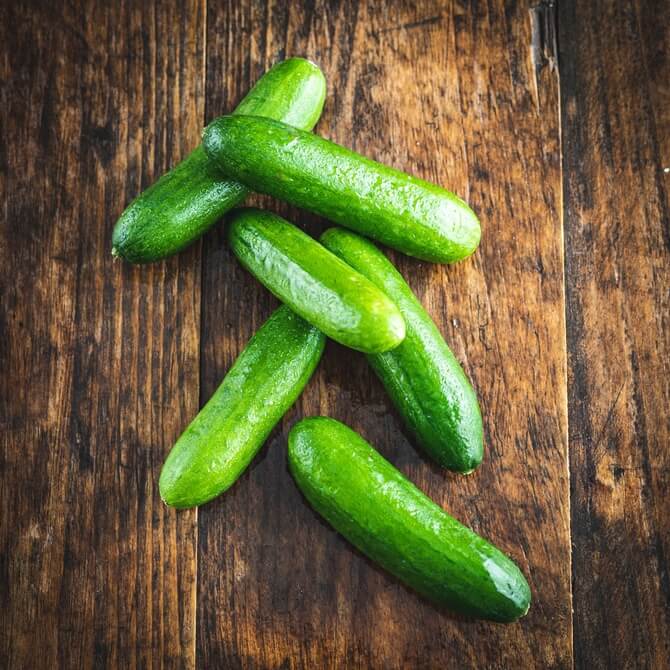 Organic Mini Snacking Cucumbers x6 / Riverford