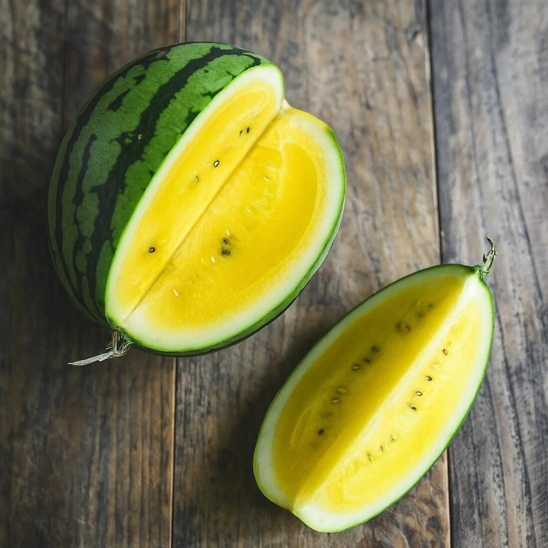 Organic Mini yellow watermelon x1 / Riverford