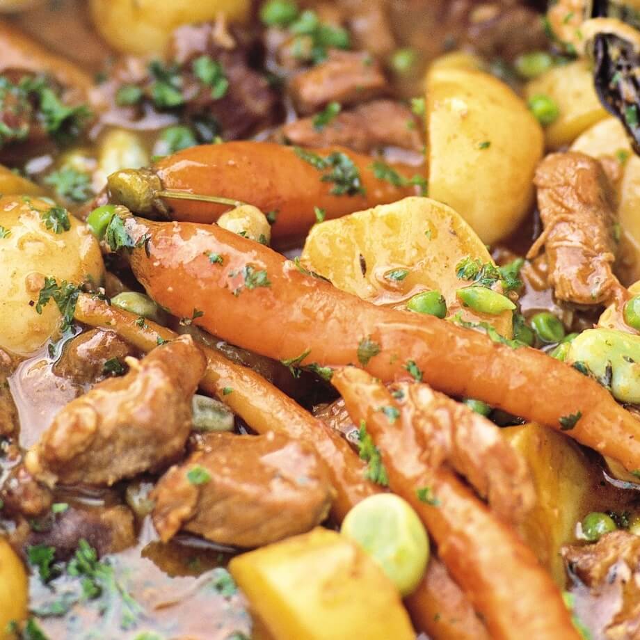 Lamb stew with baby turnips recipe / Riverford