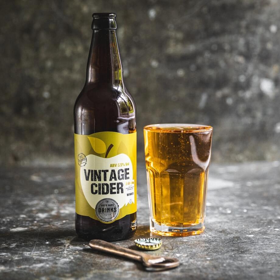 Organic South Hams Vintage cider 500ml / Riverford