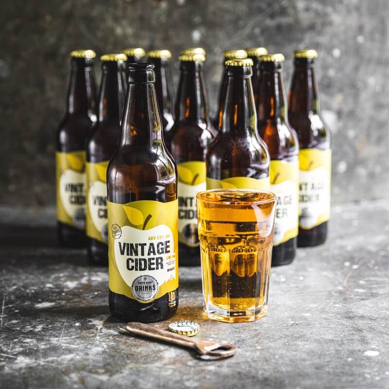 Organic South Hams Vintage Cider x12, 500ml / Riverford