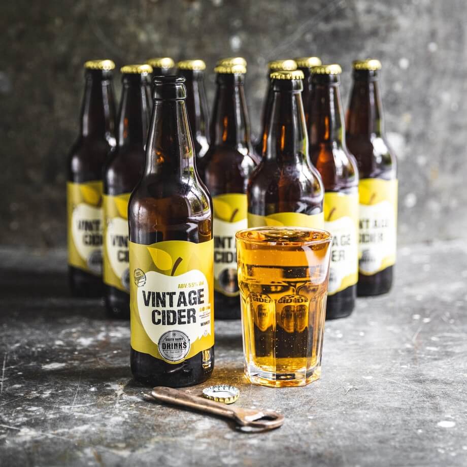 Organic South Hams Vintage Cider x12, 500ml / Riverford