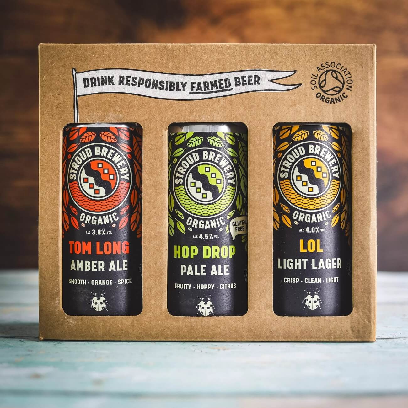 Organic Stroud Beer Selection Box x3, 440ml / Riverford