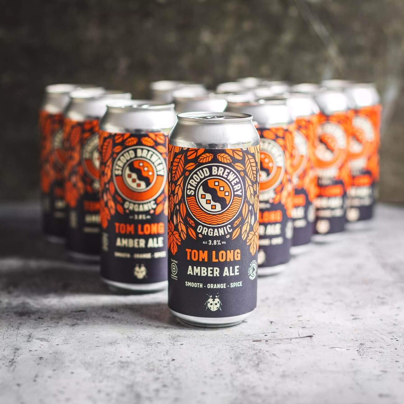 Organic Stroud Tom Long Amber Ale x12, 440ml / Riverford