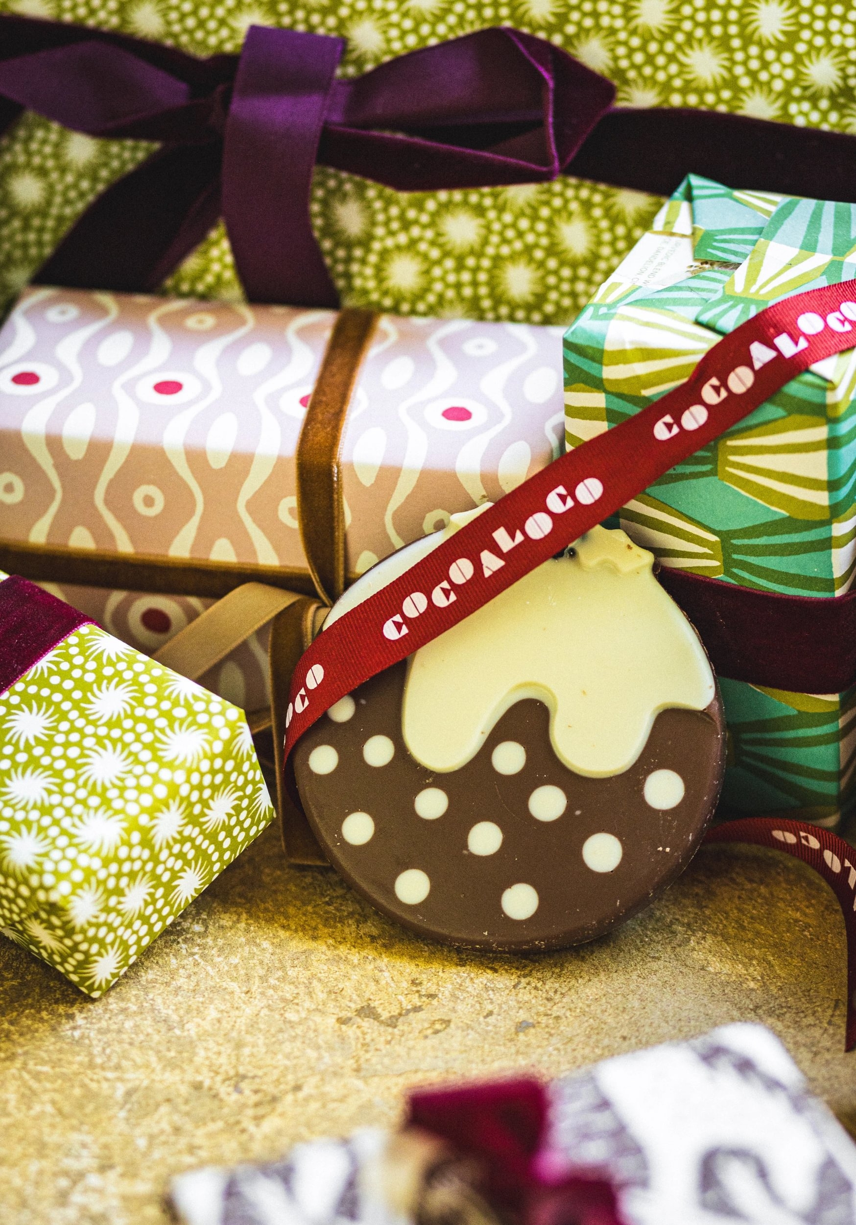 Organic Milk & White Chocolate Christmas Pudding 70g / Riverford