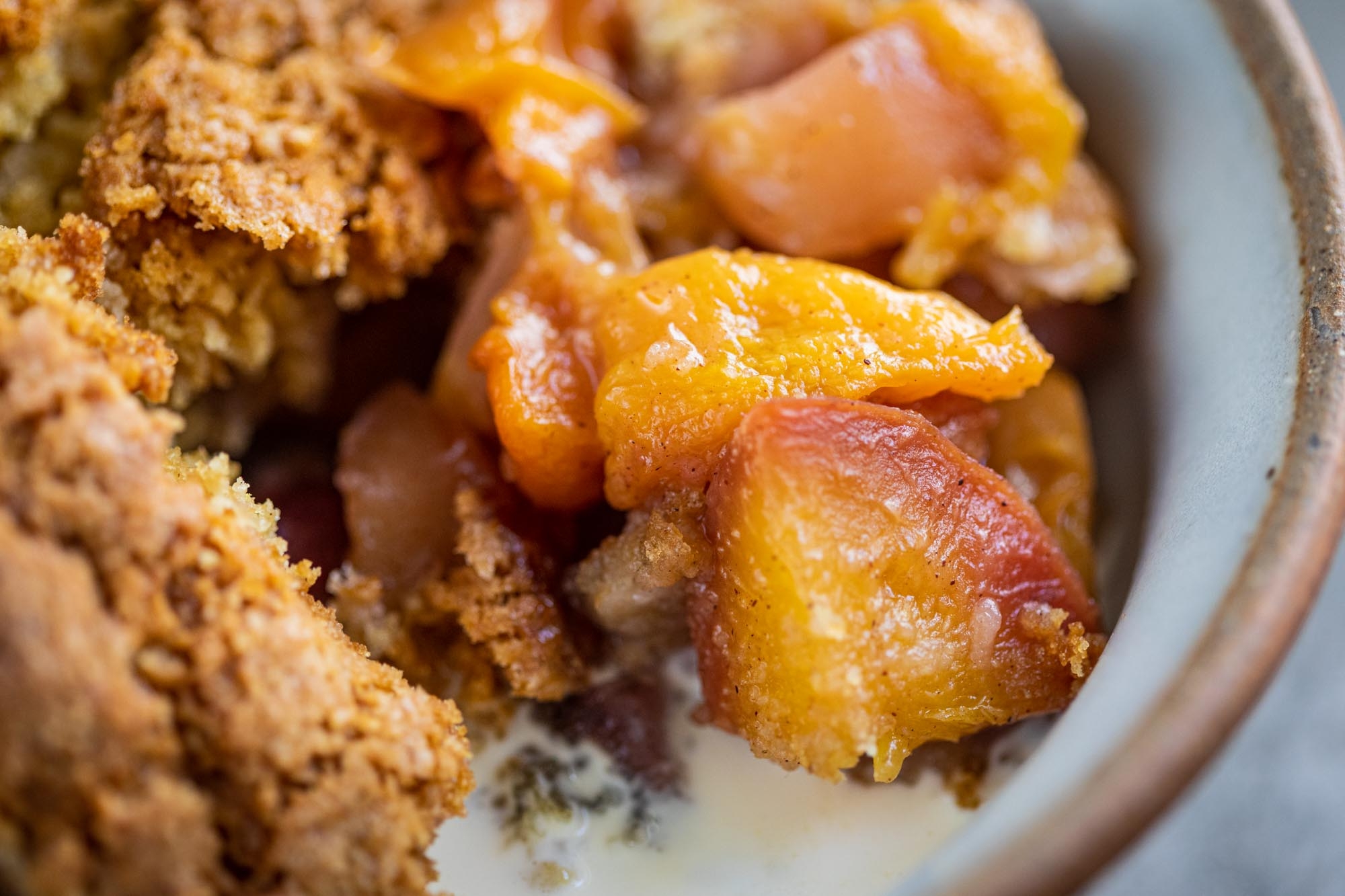 Stone Fruit & Apple Cobbler recipe / Riverford