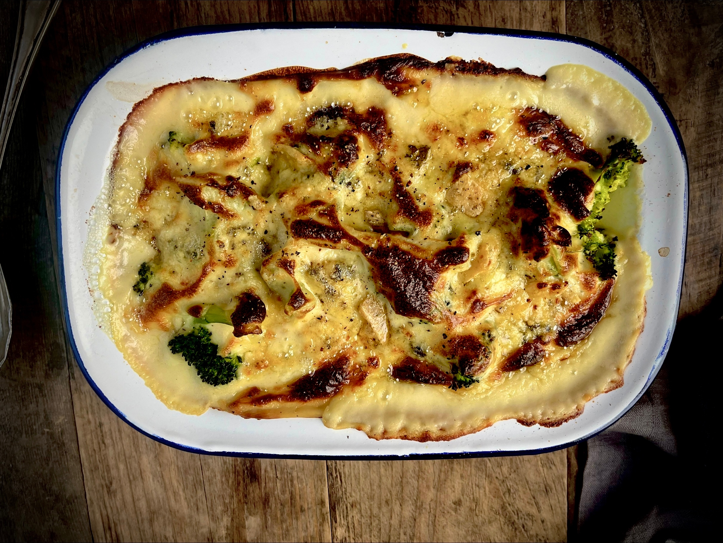 Broccoli blue cheese recipe / Riverford