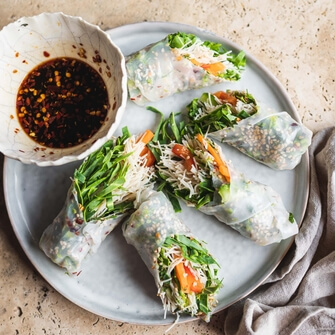 Spring or summer green & sesame rolls recipe / Riverford