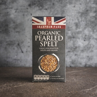 Organic Sharpham Park pearled spelt 500g / Riverford