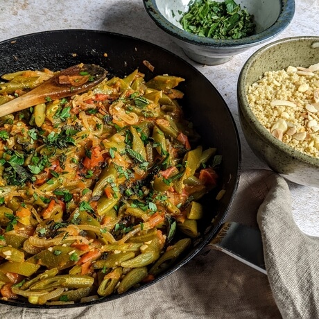 Middle Eastern style runner beans recipe / Riverford