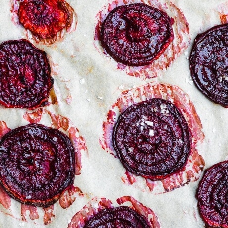 Baked beetroot crisps recipe / Riverford