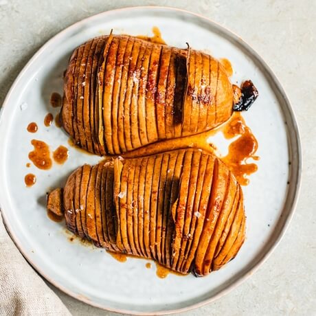 Hasselback Butternut squash recipe / Riverford