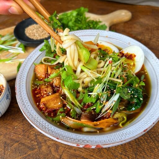 Nourishing noodle bowl recipe / Riverford