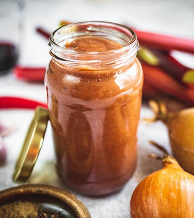 Rhubarb ketchup recipe / Riverford