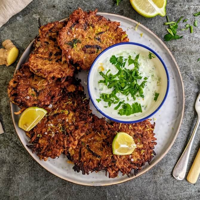 Thai red veg fritters recipe / Riverford