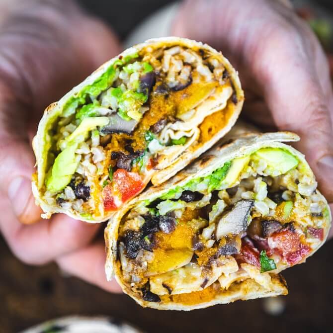 Hearty veg & bean burritos recipe / Riverford