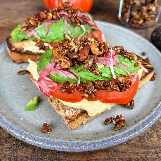 Gut-loving loaded toast recipe / Riverford