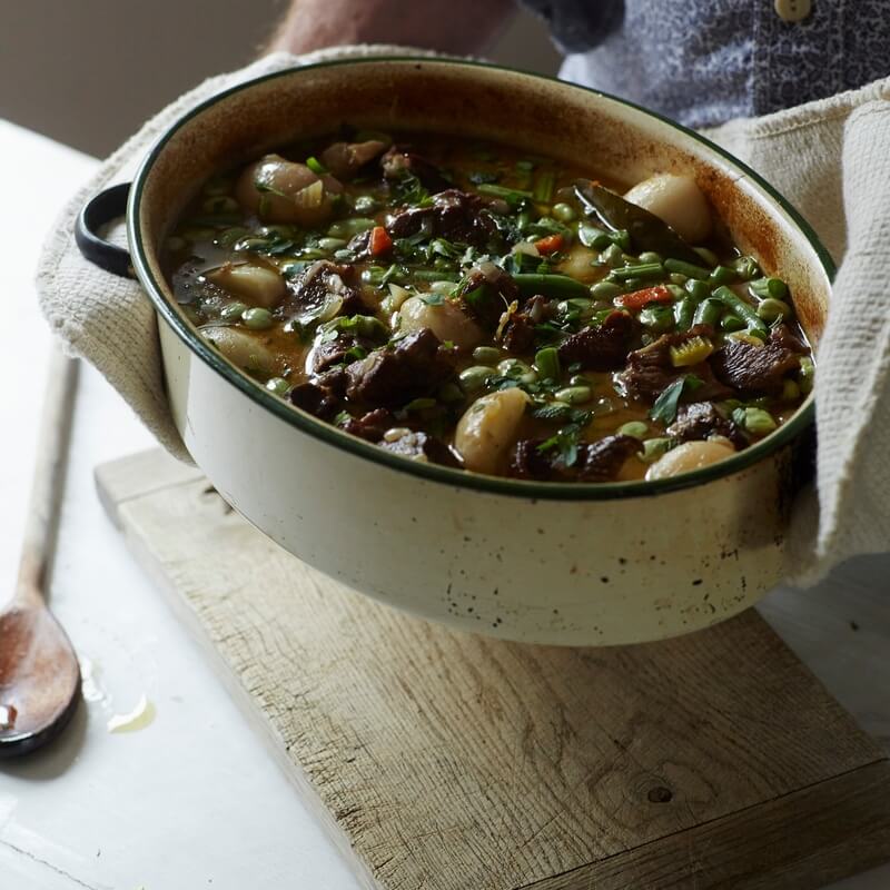 Lamb stew with baby turnips recipe / Riverford