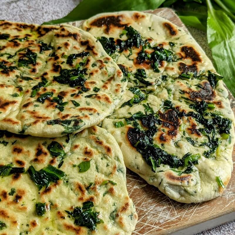 Wild Garlic Naans recipe / Riverford