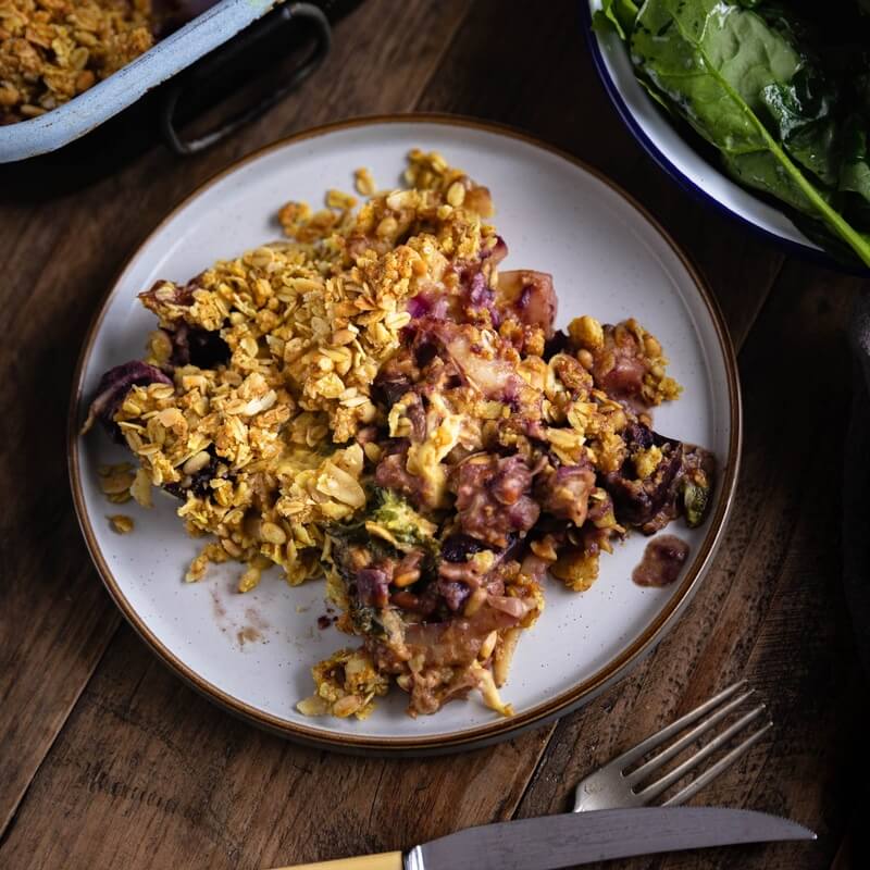 Winter vegetable crumble recipe / Riverford