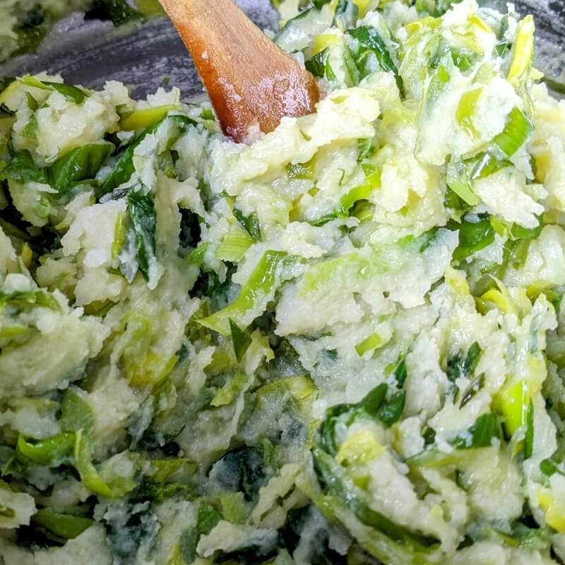 Leek top mash recipe / Riverford