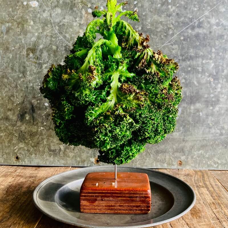 Roasted head of curly kale recipe / Riverford