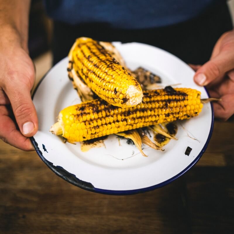 BBQ Sweetcorn 'riblets' recipe / Riverford
