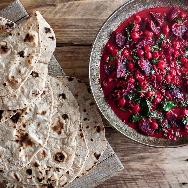 Balinese beetroot and spinach curry recipe / Riverford